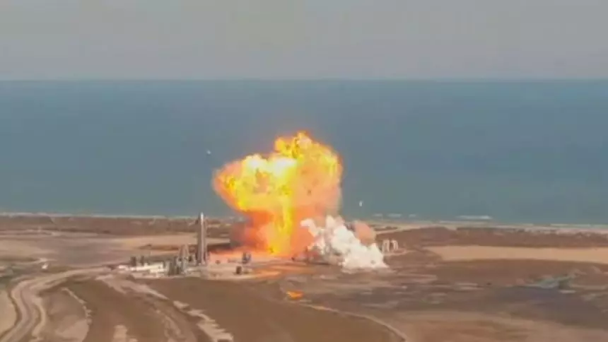 Starship sn9 exploderade vid landning under testning