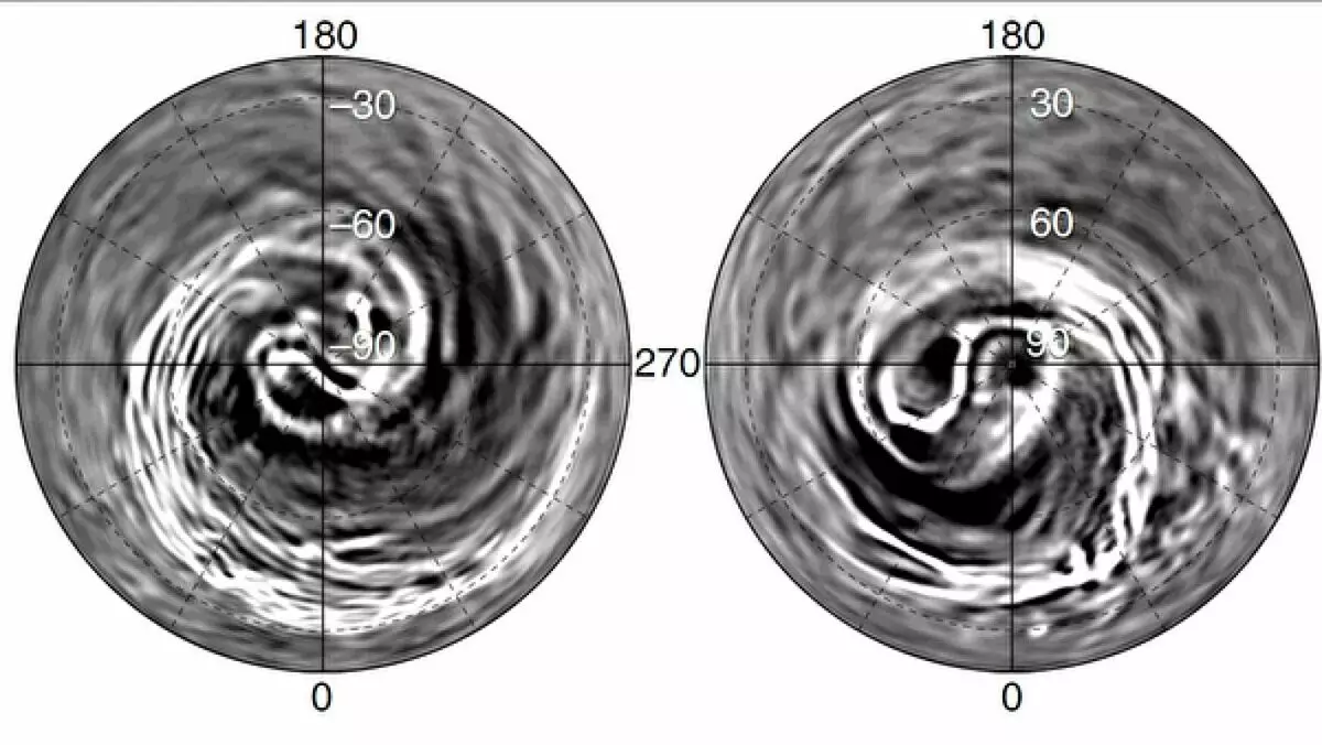 Venuseko atmosferan aurkitu zuten espiral objektu misteriotsuak