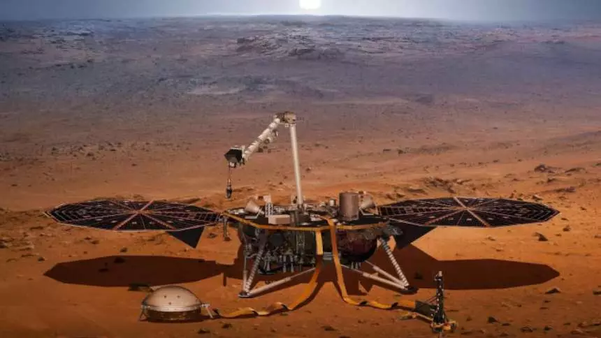 NASA skickade till Marsi Mission Insight