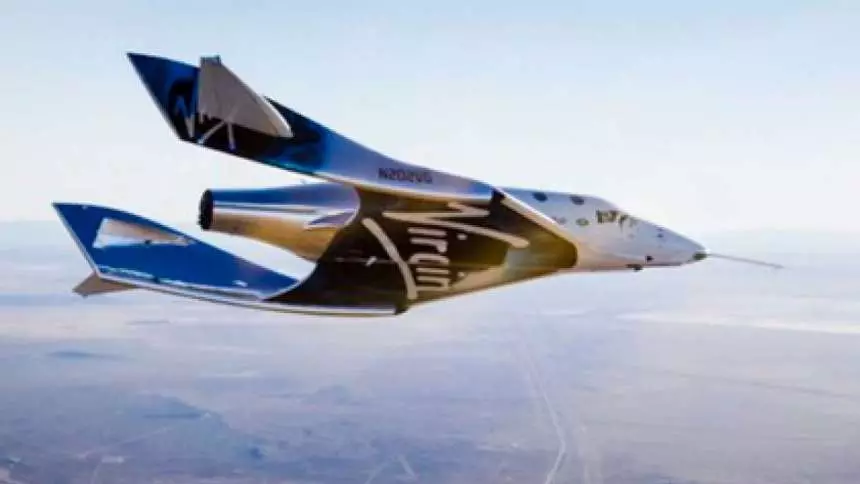 Spaceshiptwo pubboritual ship yakatakura iyo yekutanga bvunzo ndege