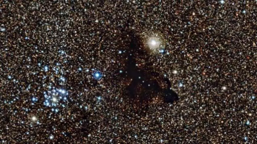 In the constellation Sagittarius found a dark spot