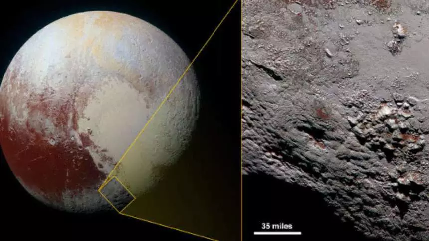 Chuir NASA grianghraf de Krivulkan i láthair ar Plútón