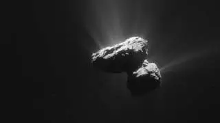 Next to Comething 67p / Churyumova-Gerasimenko found a strange object