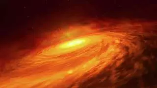 Los astrónomos descubrieron un misterioso disco de pimiento de gas en el agujero negro gigante 
