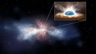 Astronomen entdeckten starke galaktische Winde, die aus dem supermassiven schwarzen Loch ausgehen