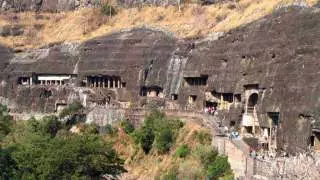 Temple Ajanta - Caves Mysterious bi navxweyî ya stunning