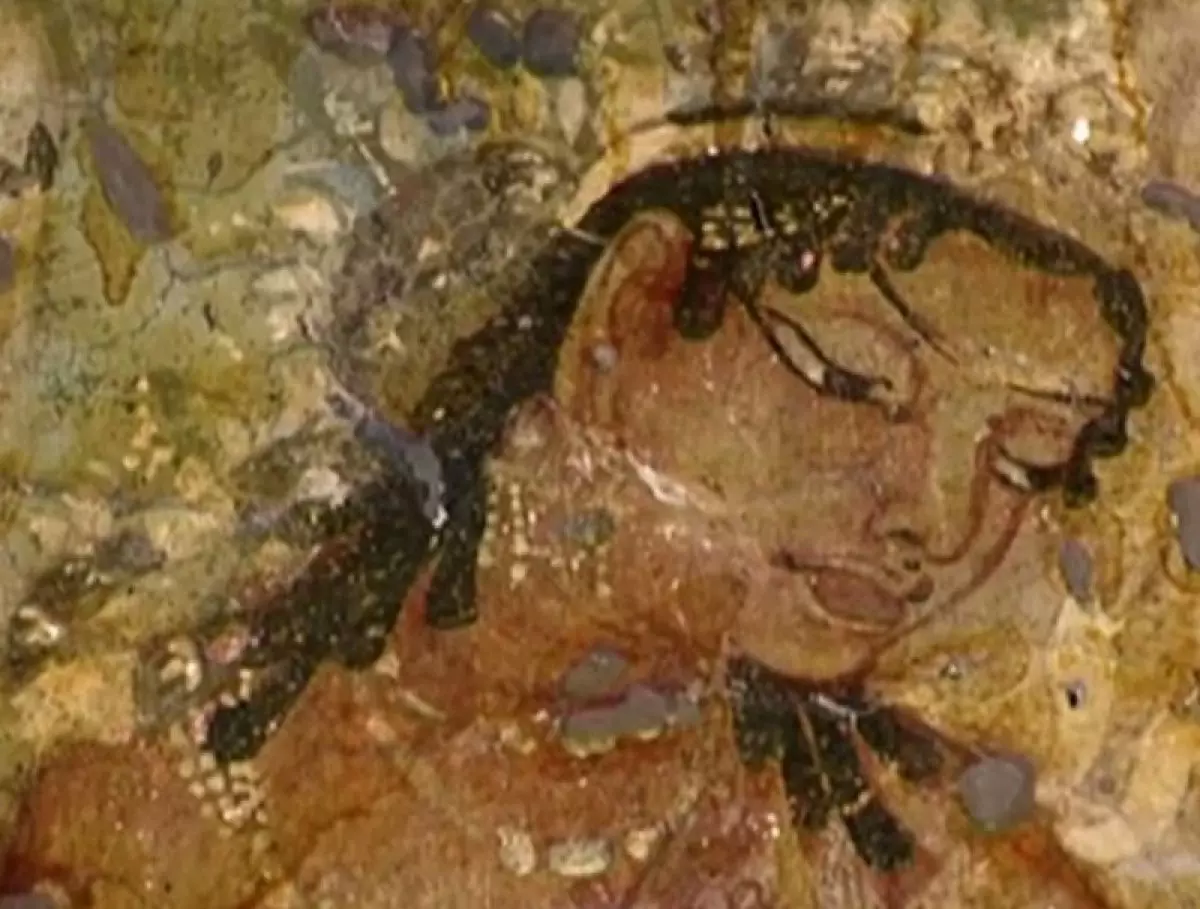 የቤተመቅደሱ Ajanta - አስደናቂ የውስጥ መካከለኛ ሚስጥራዊ ሽፋን ያላቸው