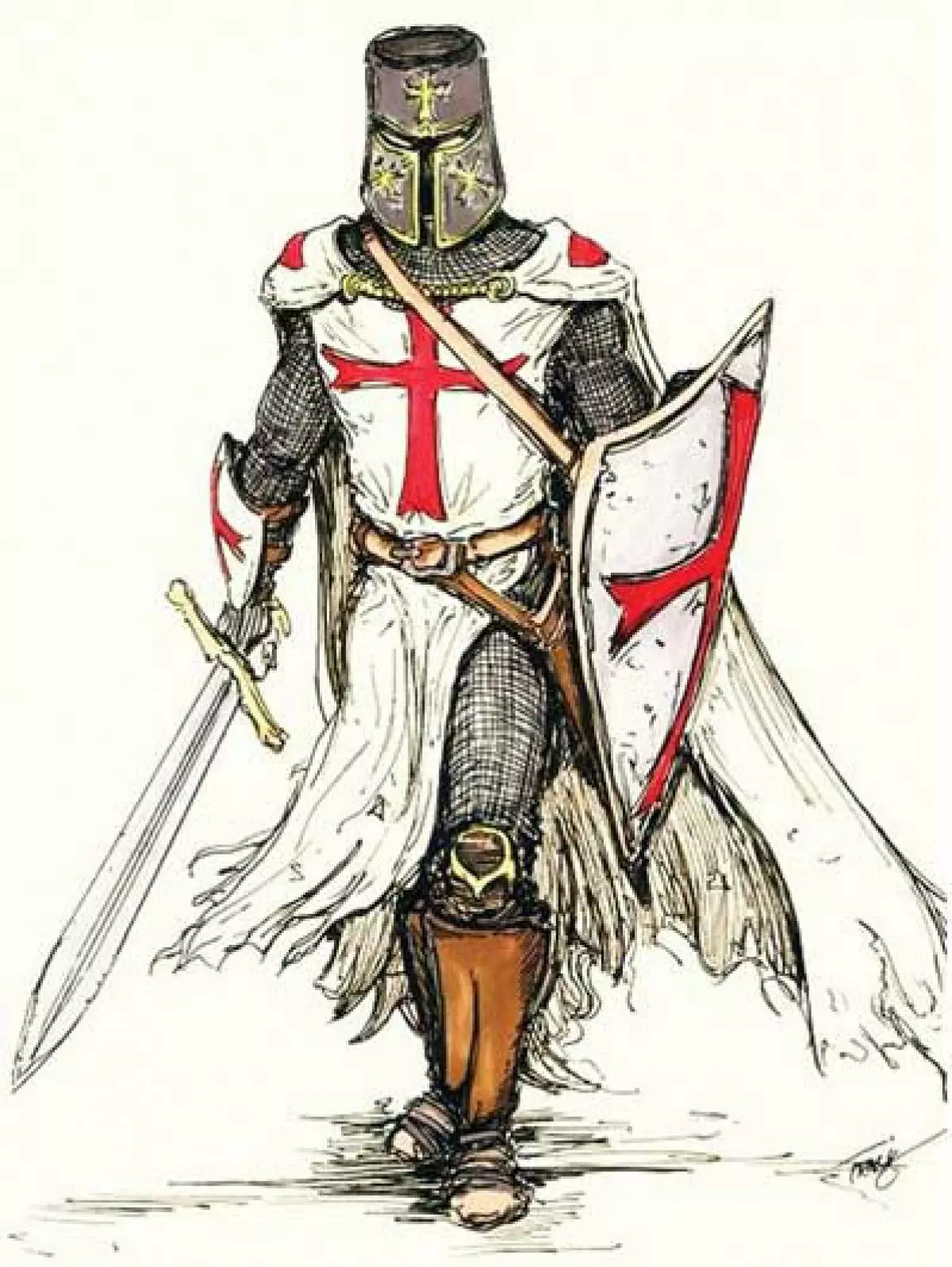 Wa wie de Templars eins? Wa oanbea se?