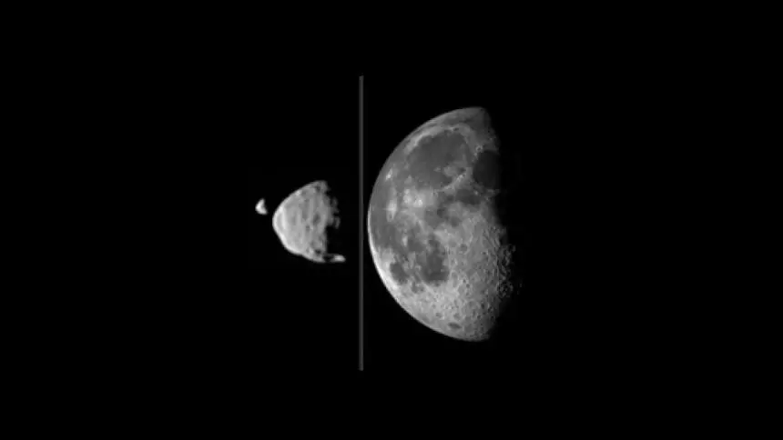 NASA nunjukkeun peta termal tina satelit mars - phobos