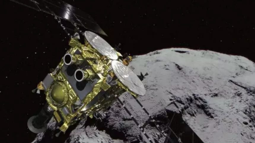 Japanske sonde "Hayabus-2" is taret op 'e twadde lâning op it oerflak fan' e asteroïde rugu