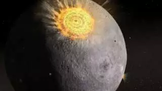 Un meteorit va caure sobre el vídeo, caient a la Lluna durant un eclipsi