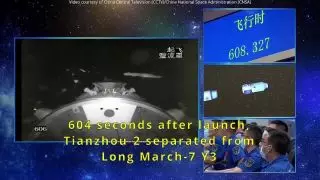 کامیون فضایی چینی با ماژول ایستگاه پایه مداری متصل شده است