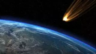 Meteorit méret Chelyabinsk repül a földre