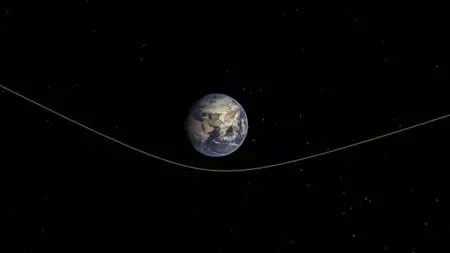 天文学家记录了与我们的星球的小行星的近距离附着