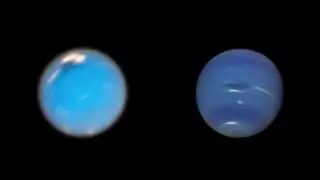 Hubble fangede dannelsen af ​​en kæmpe atmosfærisk hvirvel på Neptunus