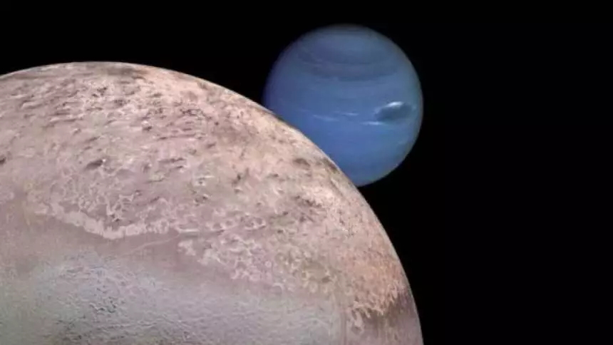 Bilim adamları, yer yüzeyinde en büyük Neptune uydusunun gölgesini gözlemler.