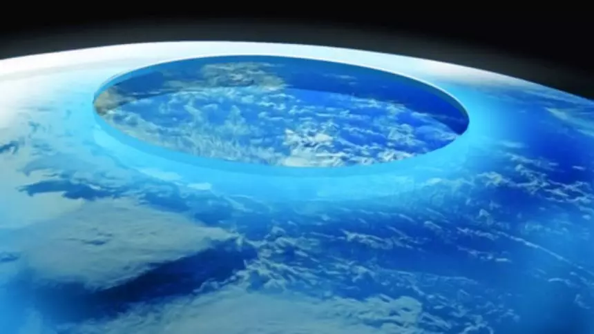 Ең үлкен озон саңылауы Антарктикадан жоғарыда жазылған
