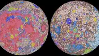 Skapte et enkelt geologisk kart over månen