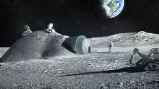 I NASA, fortalt om månens base