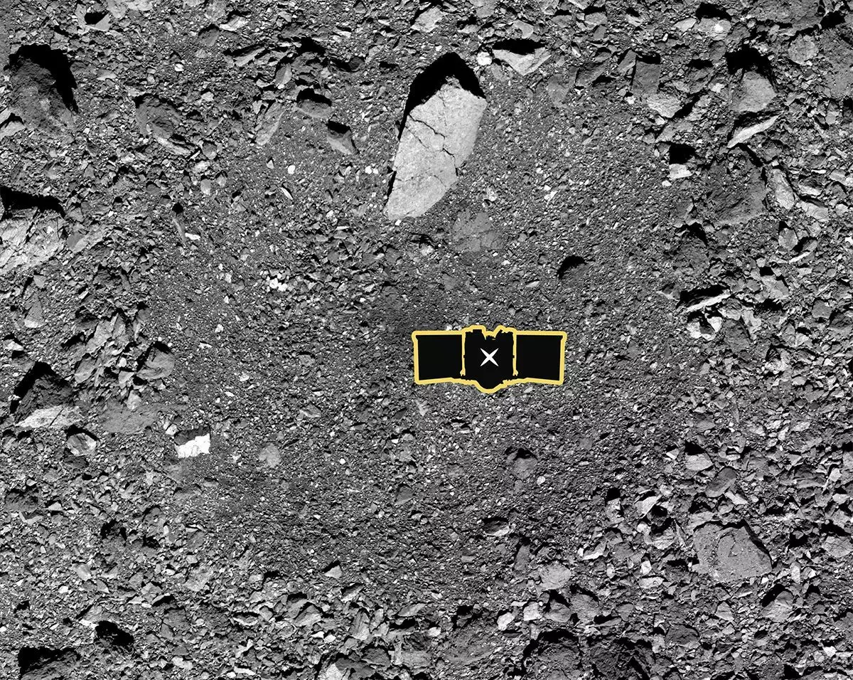 אָרט פון לאַנדינג און קאַלעקטינג באָדן מיט Asteroid Benno אויסדערוויילט