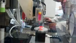 Op 'e útjefte mei bioprinter, sille bonken wurde printe