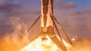 Videyo nan aterisaj siksè nan Falcon 9 etap etap la parèt