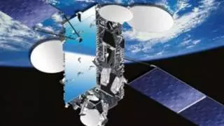 El satélite ruso de la comunicación 