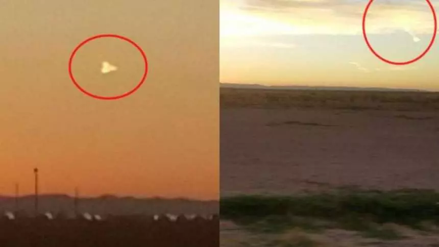 Yon UFO etranj frape moun ki rete nan Texas ak aksyon enprevizib yo