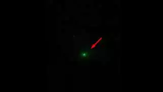 In Arizon, a local resident noted a green UFO at the lake