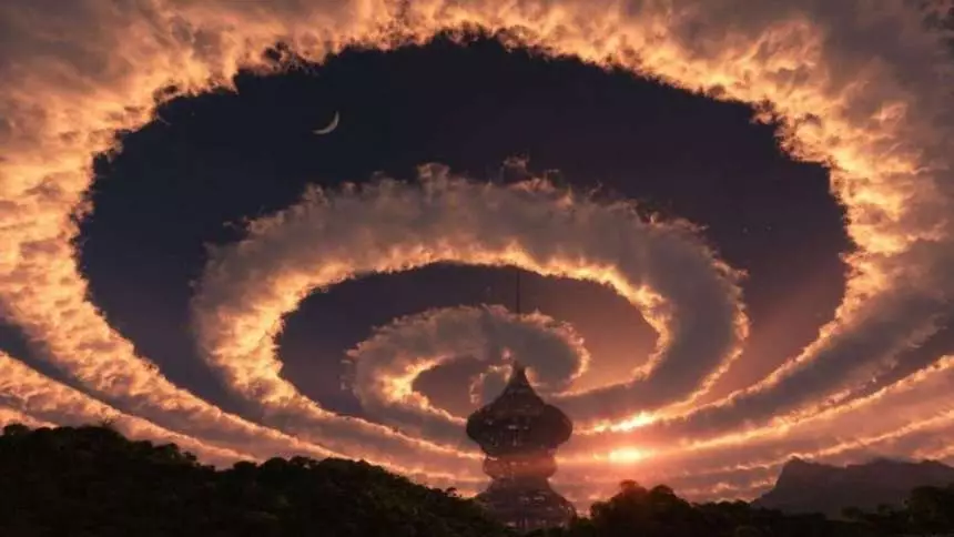 Өмнөд Дакота сунгасан эрдэмтдийн агаарын орон сууц дахь төсөөлшгүй спираль