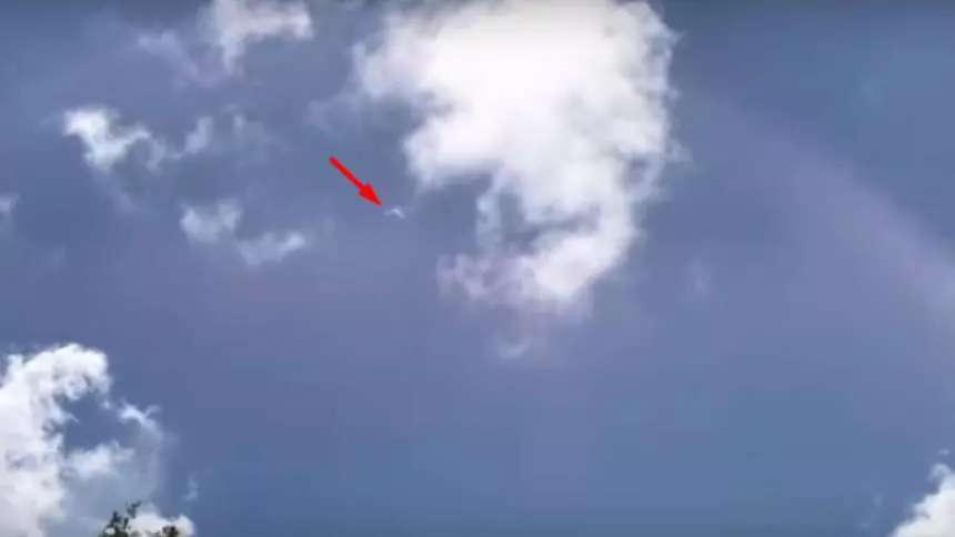 Florida'nın üzerinde gökyüzünde "melek özü" filmedi